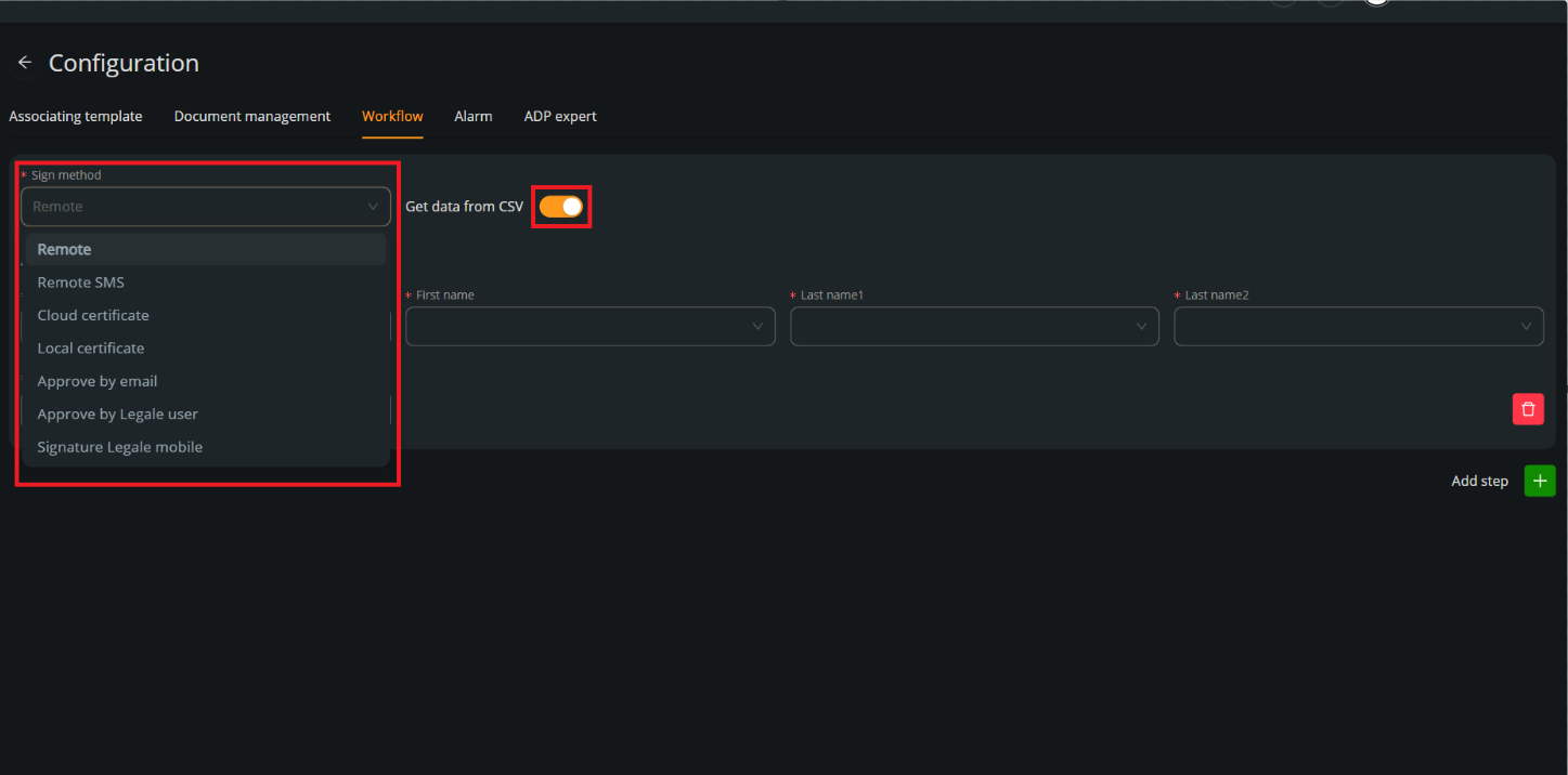 Filling in and signing your template using CSV automation – legale.io